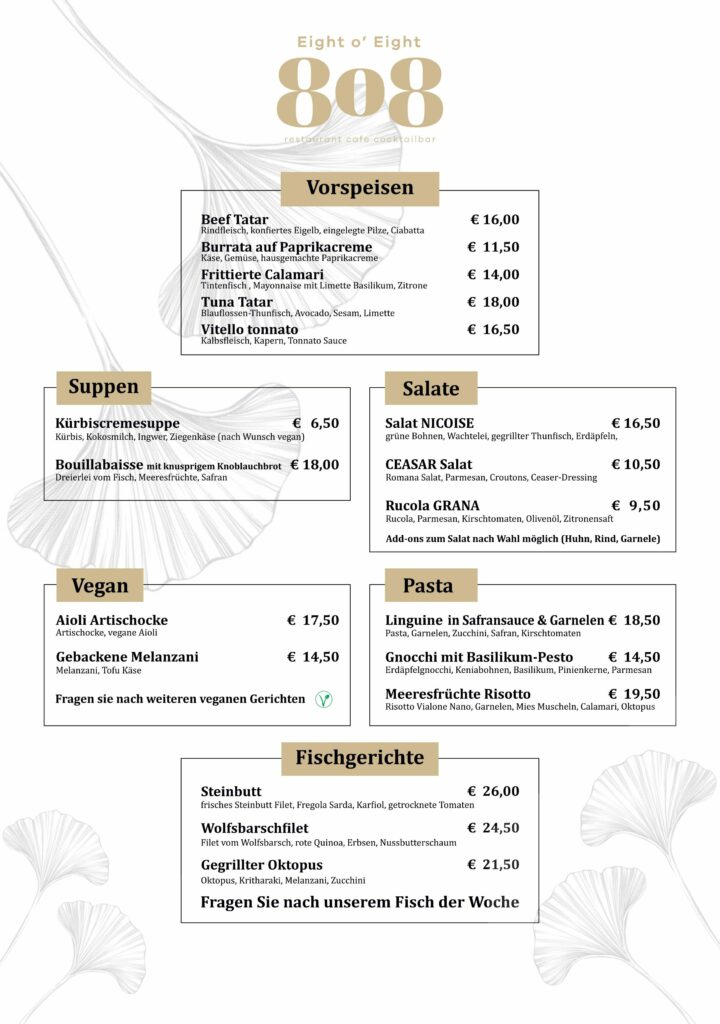 Home - Restaurant 8o8